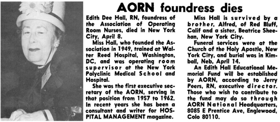 Spotlight On: Edith Dee Hall | 1897-1971 | OR Today